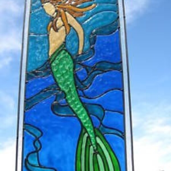 Stain Glass Mermaid - Etsy