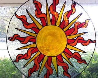 Stained Glass Sun | Etsy