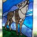 Howling Wolf Stained Glass Window Cling - Etsy