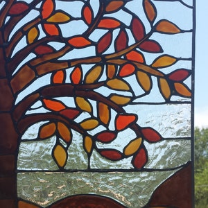 Autumn Tree-stained Glass Window - Etsy