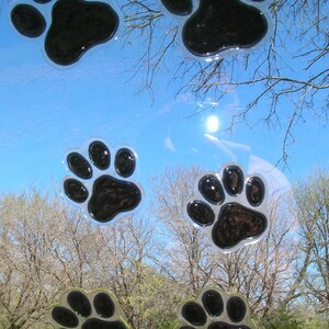 Small and Medium 8 Size Dog Prints Stained Glass Window CLINGS - Etsy