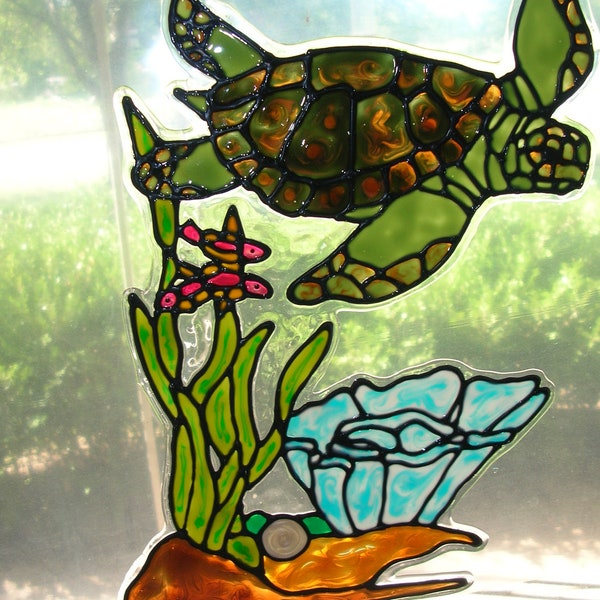 Glass Sea Turtle - Etsy