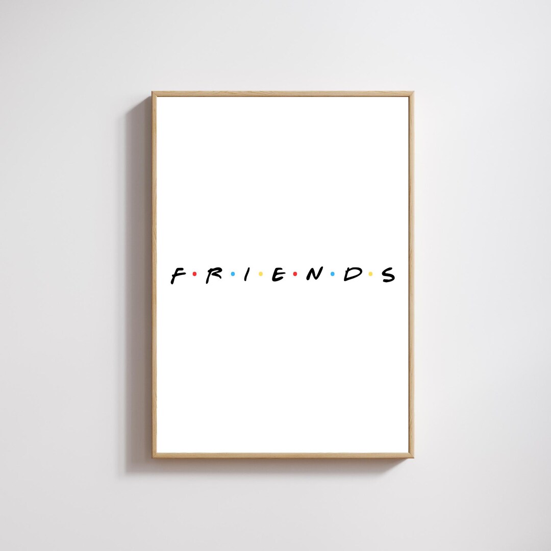 Friends TV Show Friends Logo Print Digital Prints Instant Download Wall ...
