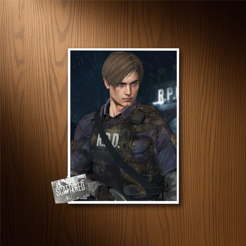 Rookie - Leon Kennedy Art Print - Etsy
