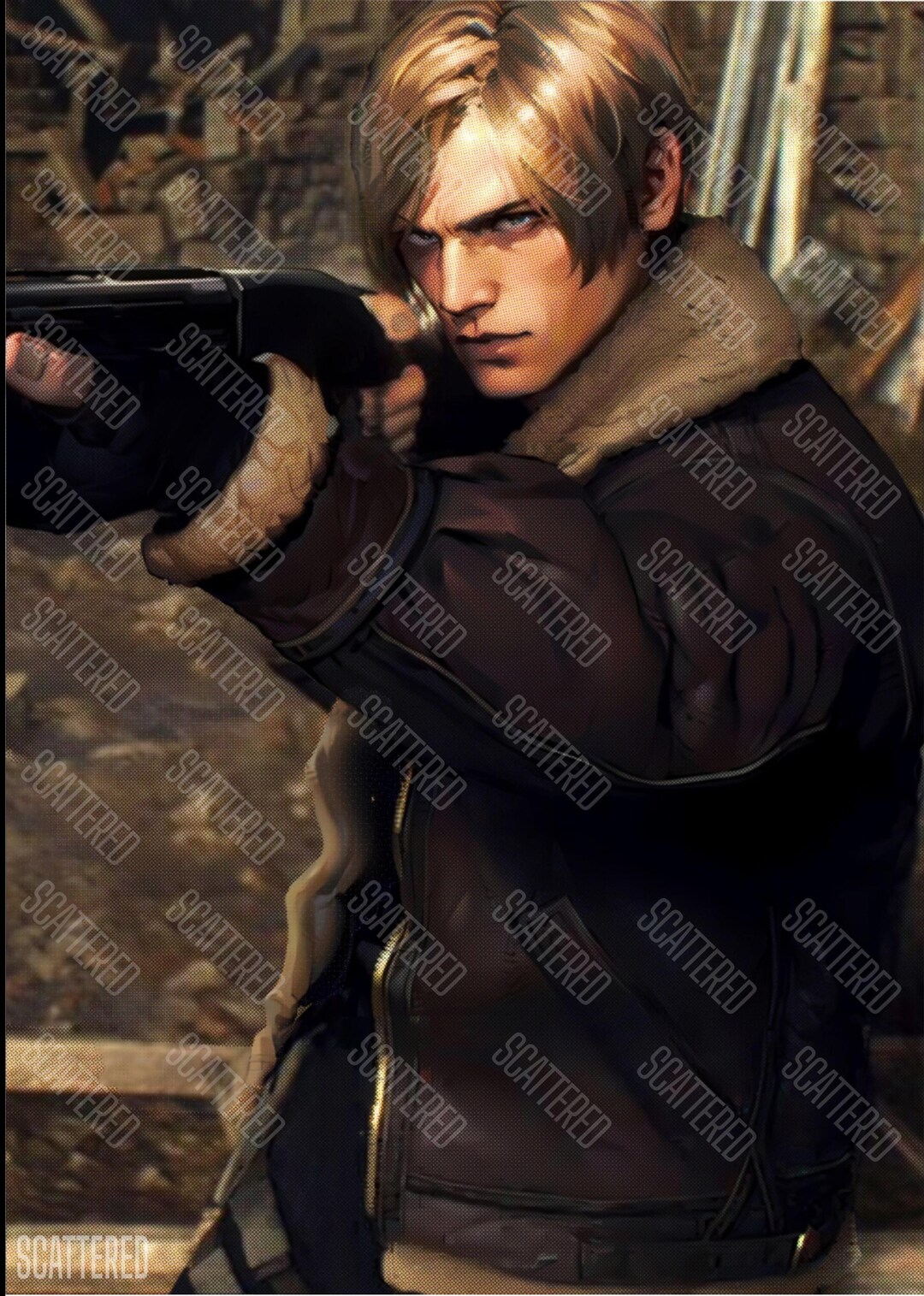 RE4 Leon Kennedy Print | Resident Evil 4 Artwork - Etsy UK