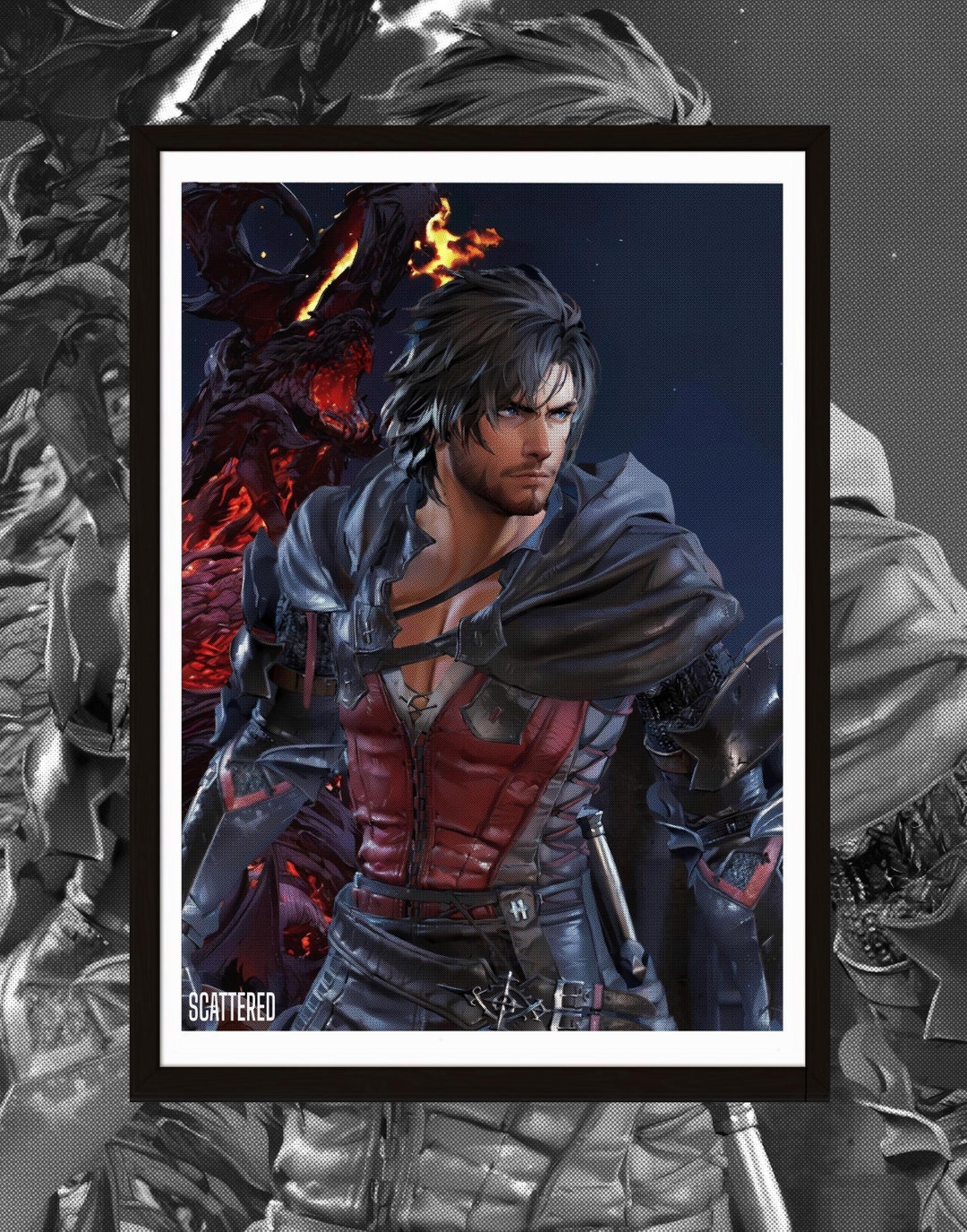 Final Fantasy 16 Clive Rosfield Poster | FFXVI Poster | Clive Rosfield ...