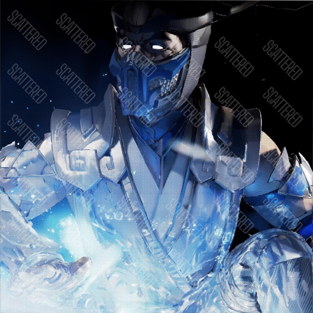 Sub Zero Poster | Mortal Kombat Art Print | | Sub Zero Artwork - Etsy