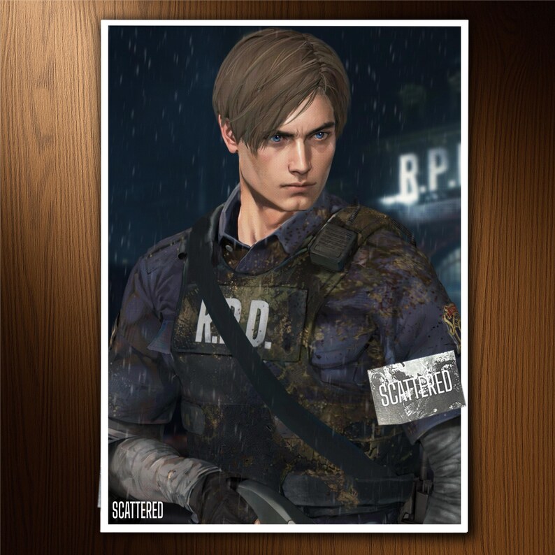 Rookie - Leon Kennedy Art Print - Etsy