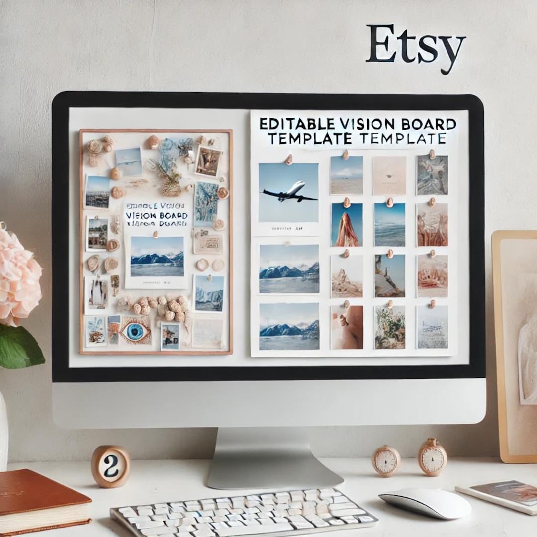 Digital Vision Board - Freedom & Adventure Theme - Etsy