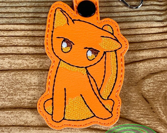 Fruity Cat Key Fob - Etsy
