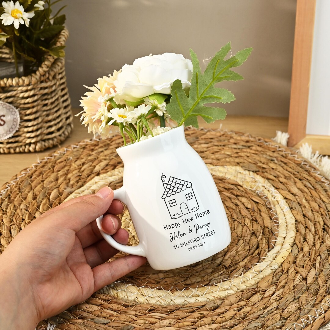 Flower Vase for Housewarming Gift,personalized New Home Vase,new House ...