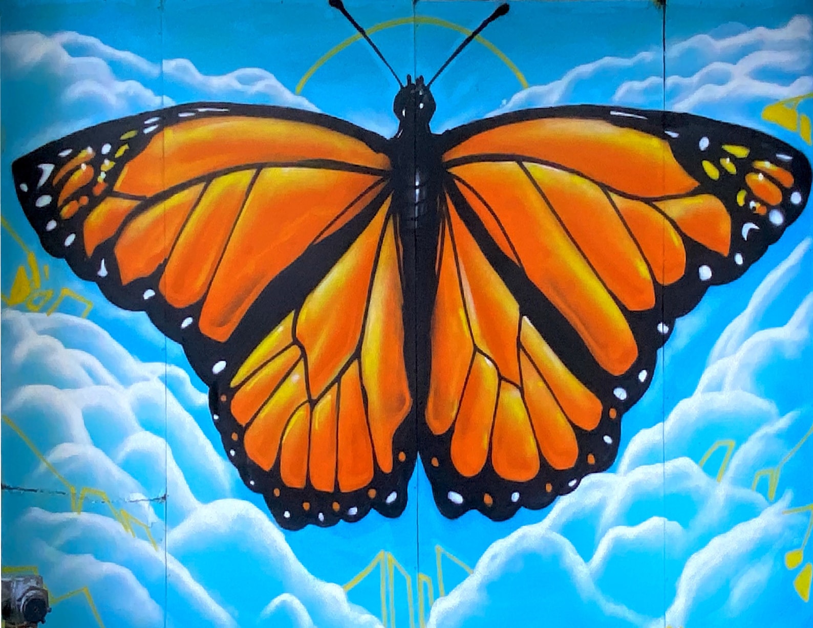 The Monarch Butterfly Mural , Archival Giclee 8x10 Printed on Archival ...