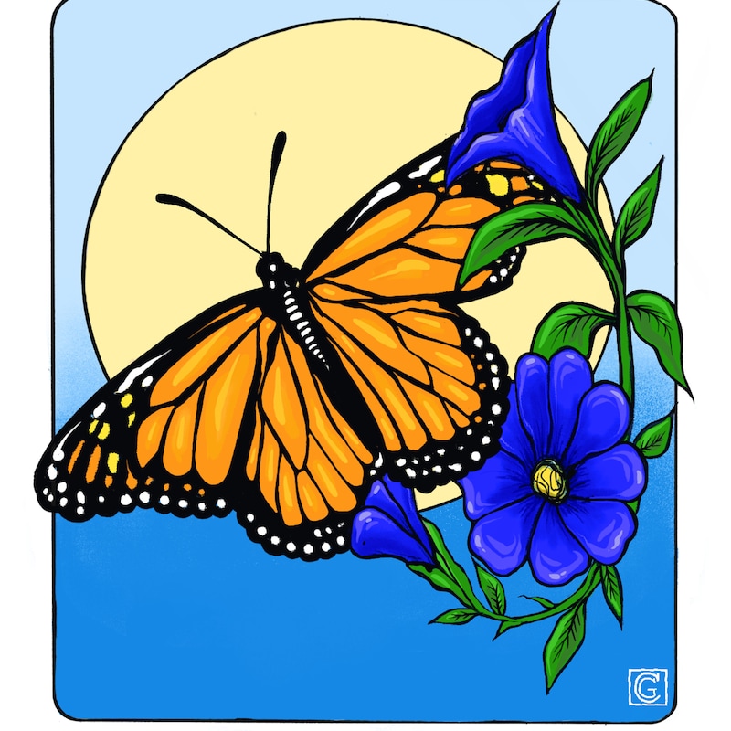 Monarch Art Mexico - Etsy