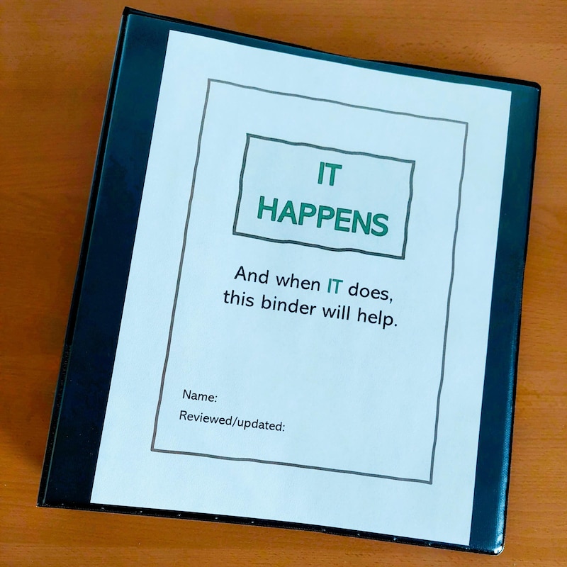 Important Document Binder - Etsy