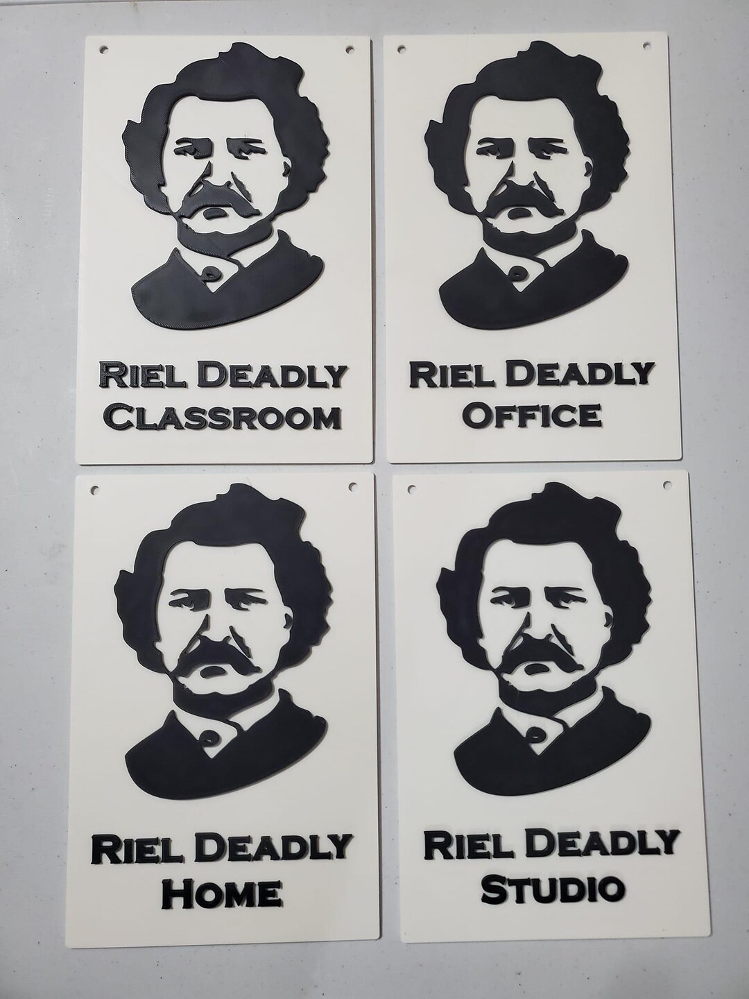 Riel Deadly Signs Office, Classroom, Home, Studio, Display Piece, Metis ...