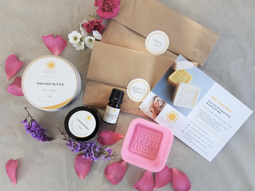 DIY Kit to Make a Zero-waste Solid and Vegan Deodorant Bar With Natural ...