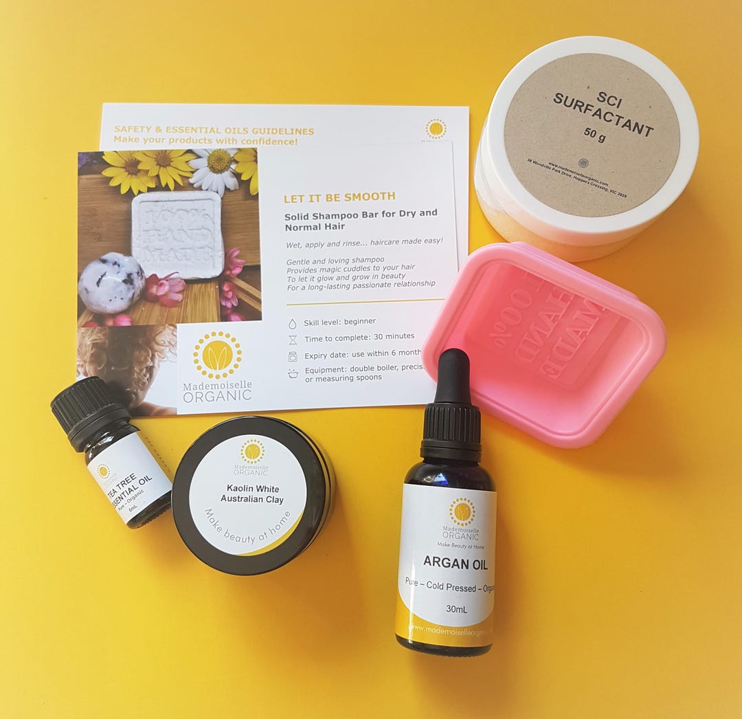 Make Your Own Shampoo Kit With Recipe, Ingredients and Measuring Scoops ...