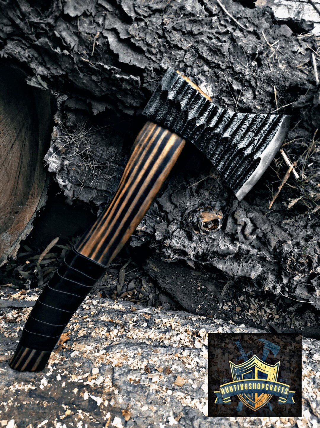 Hand-forged Viking Axe With Carbon Steel Blade, Premium Ashwood Handle ...