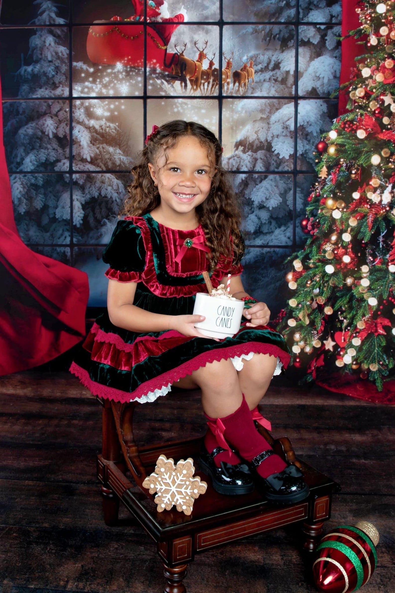 Green DRESS Red Dress | Holiday Dress for Girls | Christmas Party ...