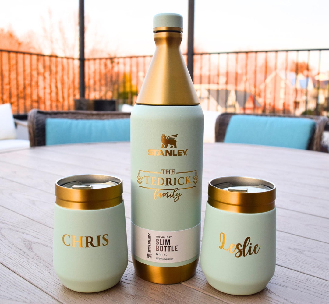 Personalized Stanley Wine Set 34 Oz and 10 Oz - Laser Engraved ...