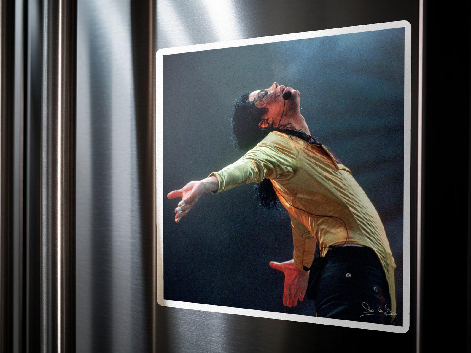 Michael Jackson Iconic Music Legend Magnet, Retro Concert Vintage ...