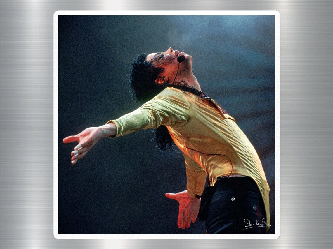 Michael Jackson Iconic Music Legend Magnet, Retro Concert Vintage ...