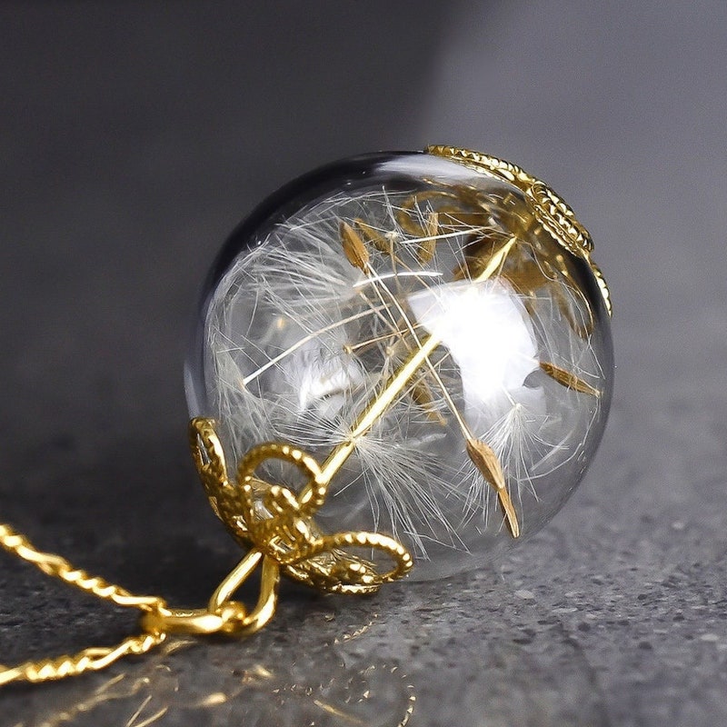 Dandelion Necklace - Etsy