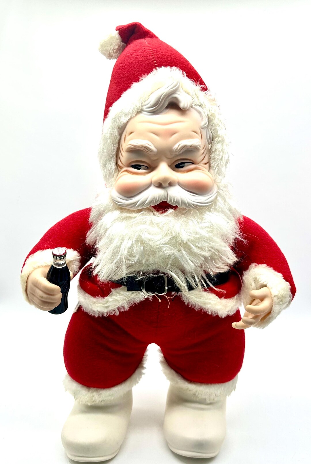 RARE Vintage Rushton Co. Santa Claus Doll W/rubber Face and Boots MCM ...