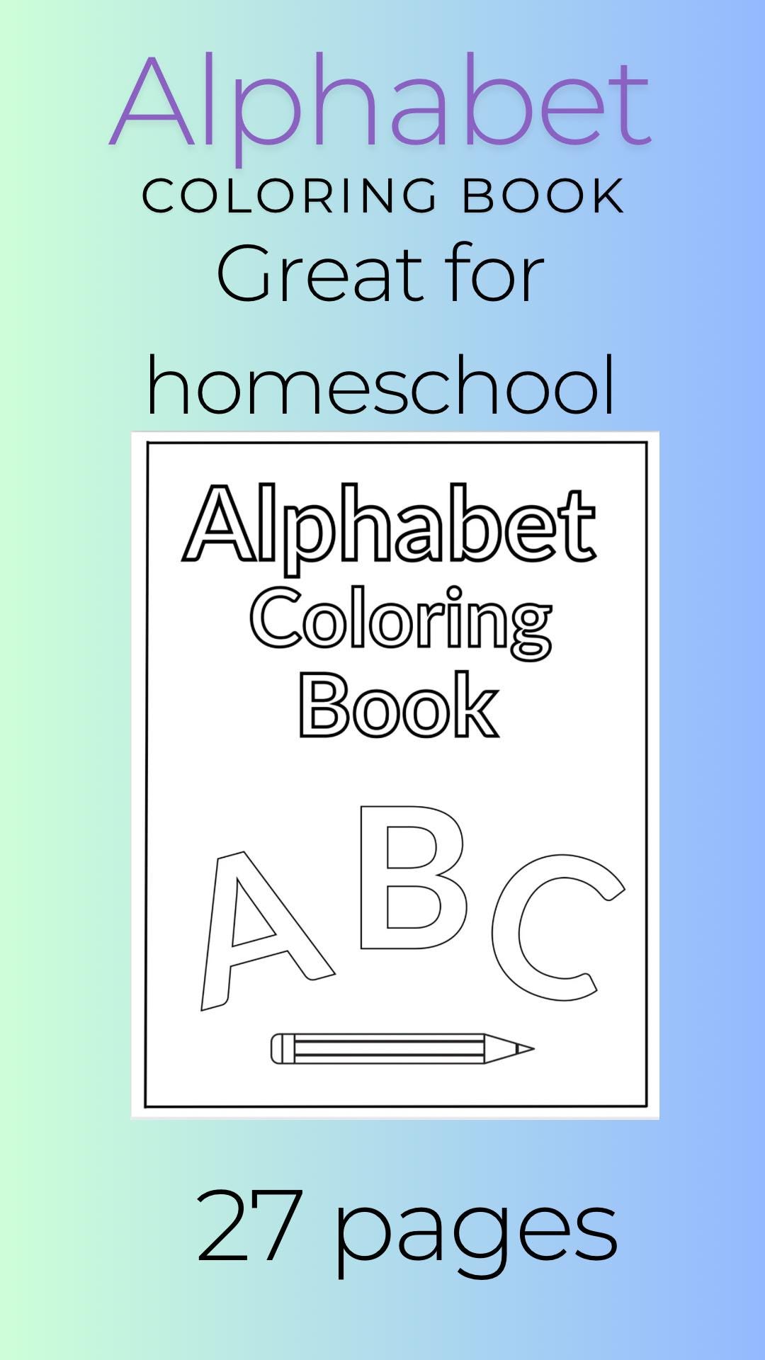 Homeschool Learning Pages, Alphabet Coloring Pages, Preschool Workbook ...