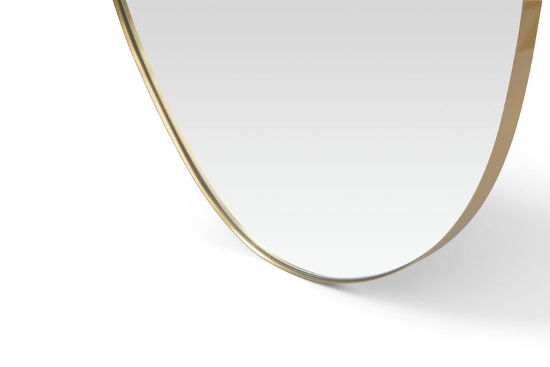 Freya Asymmetrical Selene Gold Frame Wall Mirror - Etsy