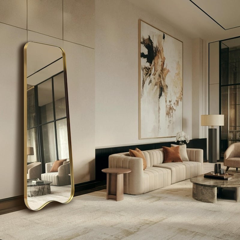 Black Unique Floor Mirrors - Etsy