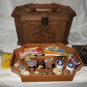 Mid Century Vintage Max Klein Sewing Box With Accessories - Etsy