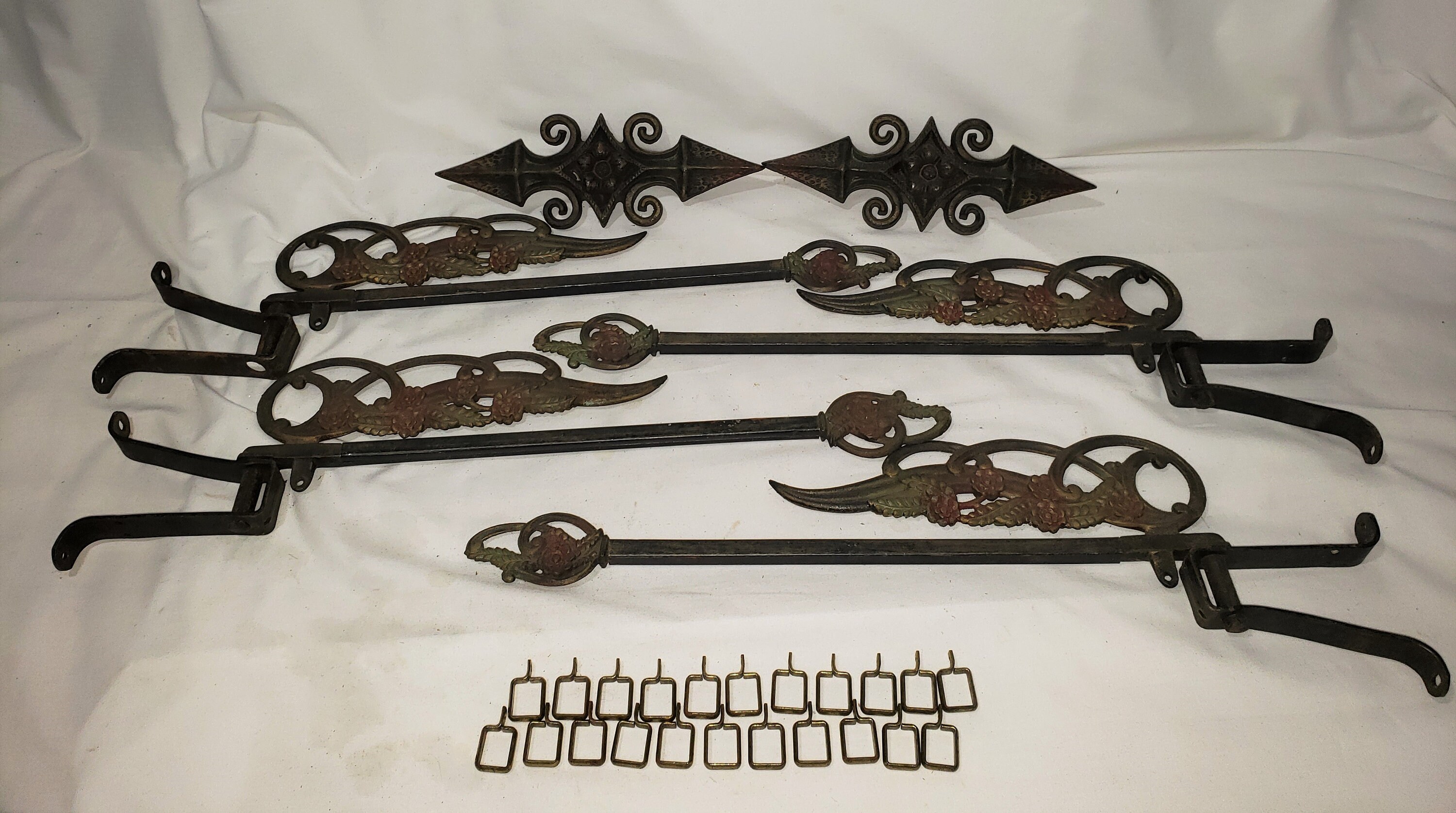 Vintage Swing Arm Curtain Rods With Brackets 1930s Ivory, 51% OFF