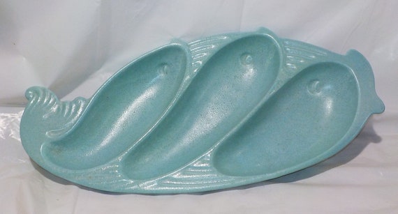 Vintage Mid Century Royal Haeger Fish Dish Bowl 3 Part | Etsy