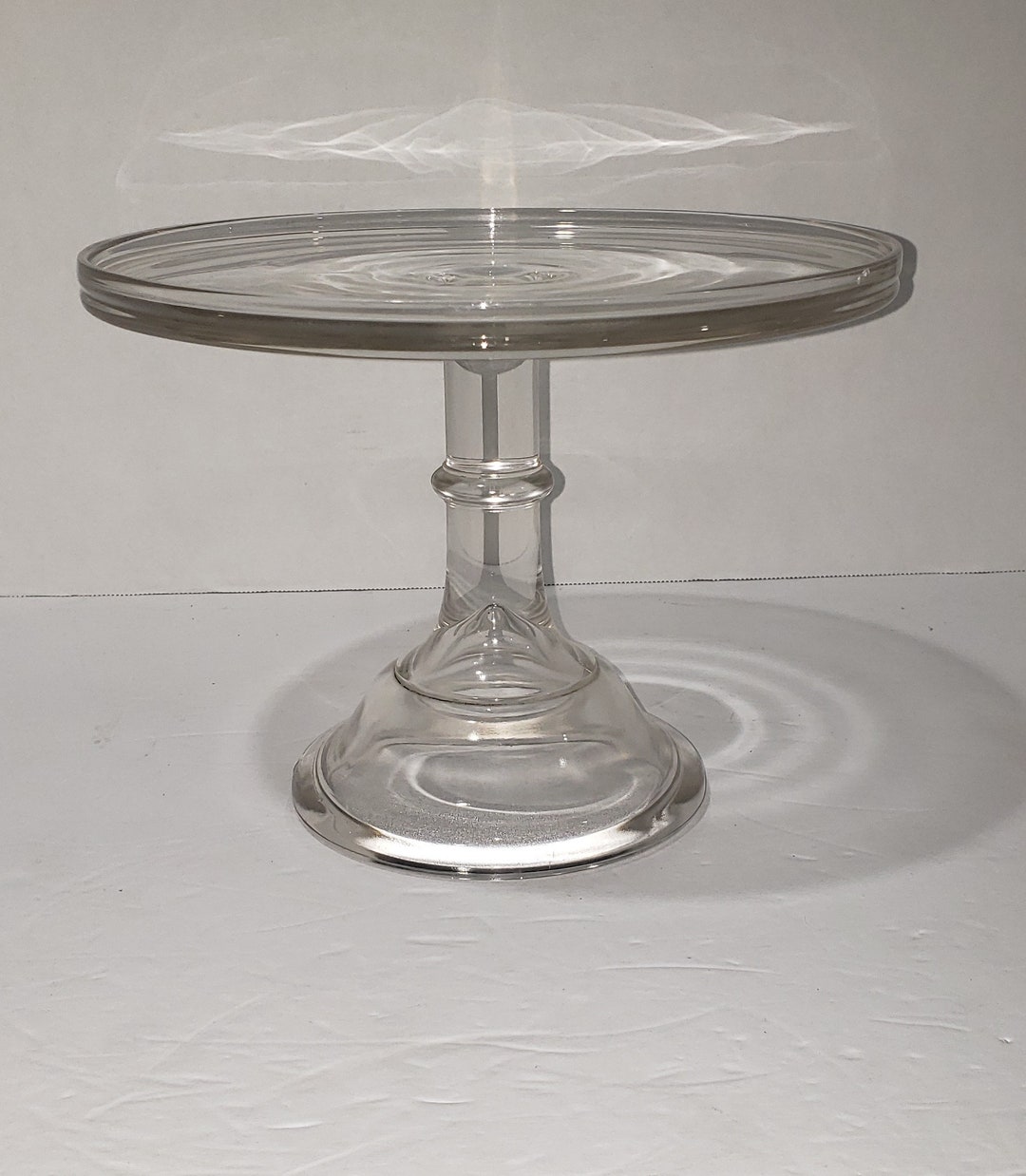Antique Glass Cake Pastry Stand EAPG Clear 10" Diameter - Etsy