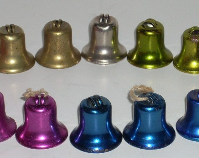 Vintage Anodized Aluminum Bells Christmas Tree Ornaments - Etsy