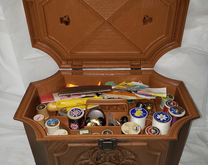 Mid Century Vintage Max Klein Sewing Box With Accessories - Etsy
