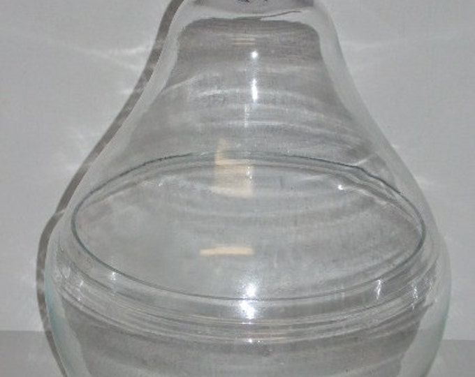 Vintage Blown Glass Pear Shaped Terrarium or Display Jar - Etsy