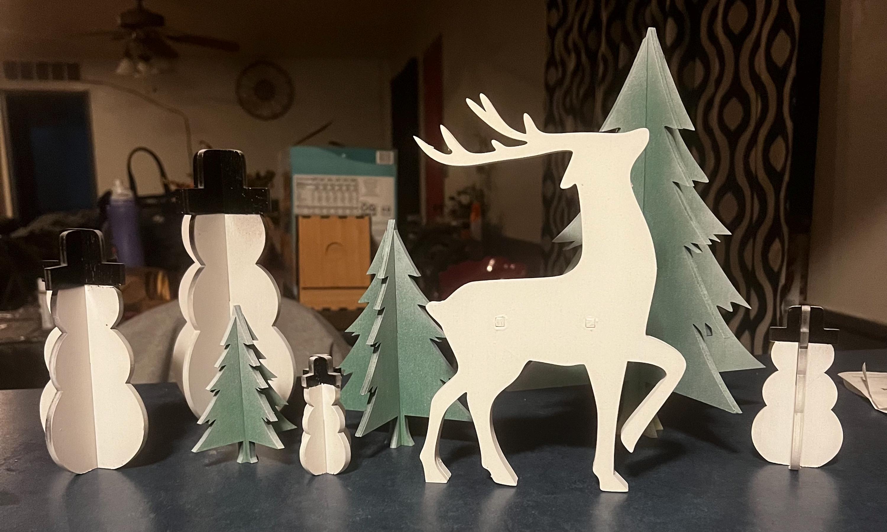 Reindeer Lightburn Cut File - Etsy