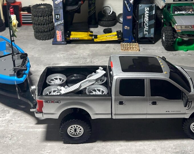 RTR SCX24 Custom Build F250 With Fishing Boat/ Trailer & Accessories - Etsy