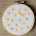 Counted Cross Stitch Moon and Stars Pattern - PDF Download - Etsy
