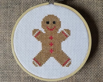 Counted Cross Stitch Pattern PDF. Instant Download. Gingerbread Man ...