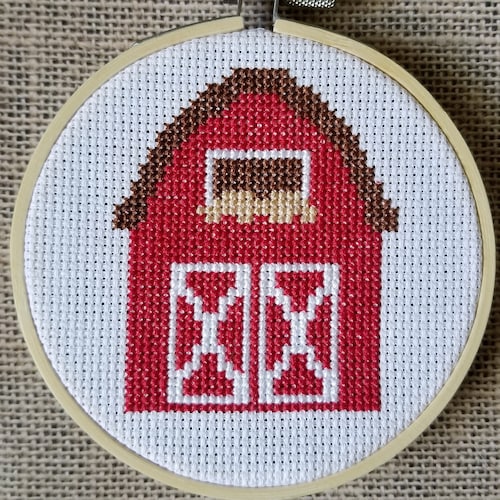 Counted Cross Stitch Farm Tractor Pattern PDF Download | Etsy