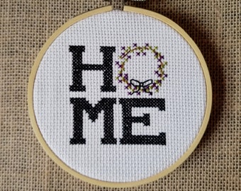 Counted Cross Stitch Welcome Home Pattern PDF Download - Etsy