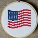 Counted Cross Stitch USA Waving Flag Pattern - PDF Download - Etsy