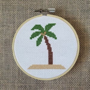 Counted Cross Stitch Palm Tree Pattern - PDF Download - Etsy