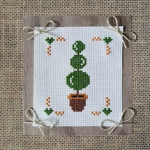 Counted Cross Stitch Topiary Pattern - PDF Download - Etsy