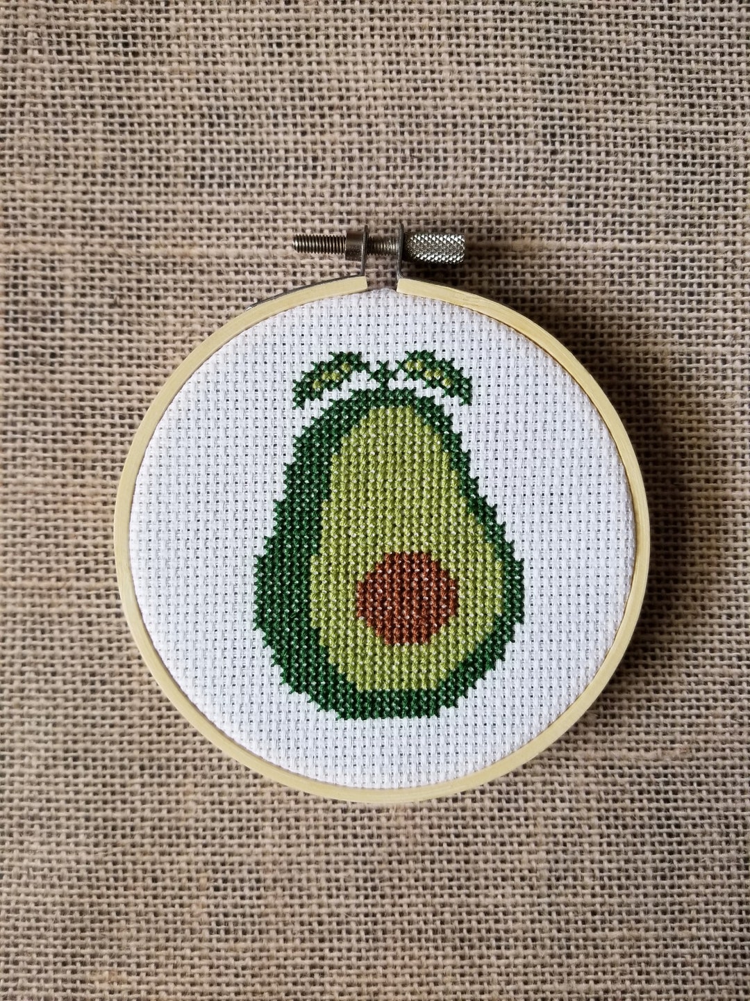 Counted Cross Stitch Avocado Pattern - PDF Download - Etsy