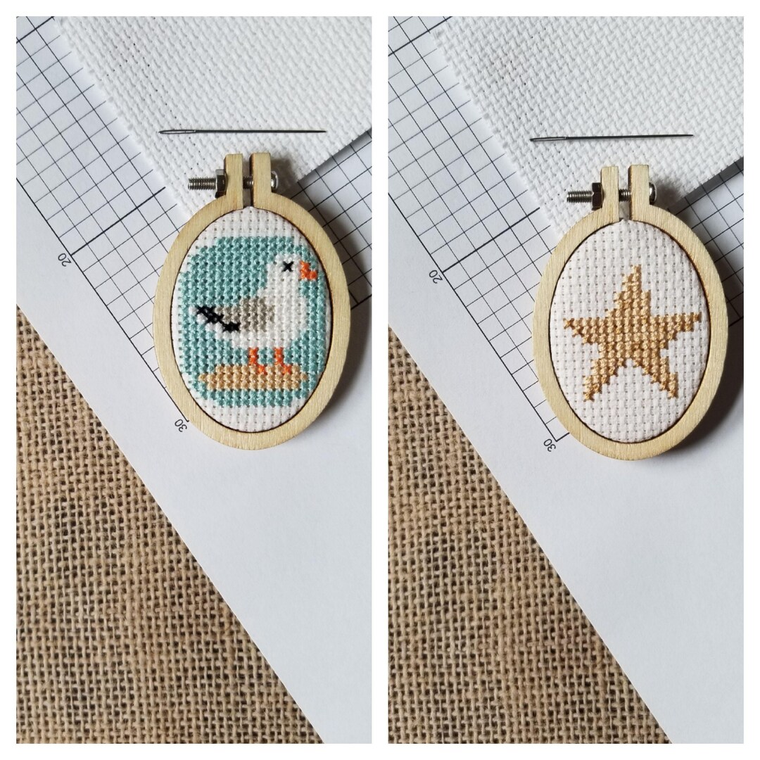 Counted Cross Stitch Seagull and Starfish Minis 2 Patterns - PDF ...
