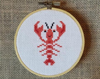 Little Lobster Cross Stitch Pattern - Instant PDF Download - Etsy